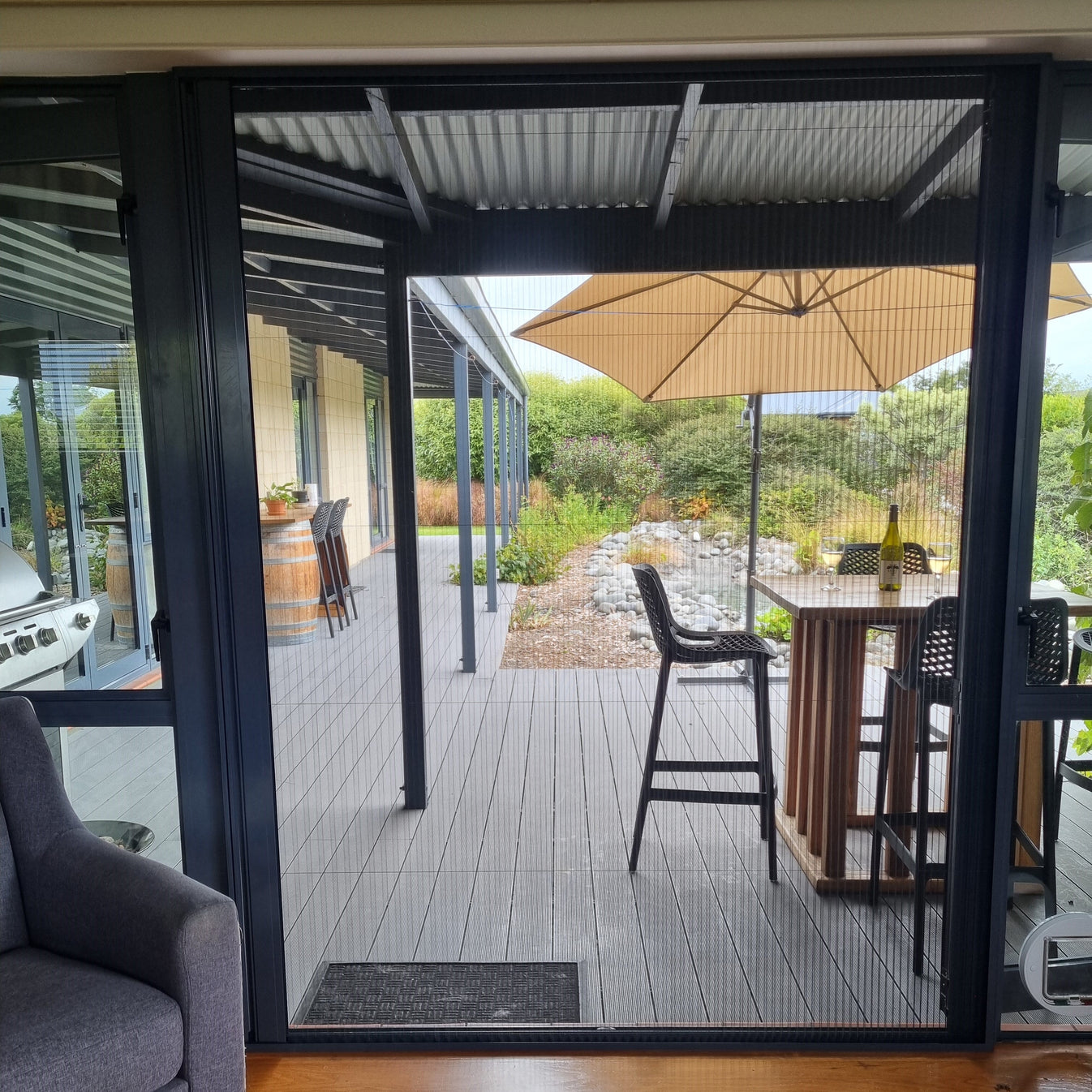 Pleated Fly Screen Doors and Windows – Canterbury Blinds and Screens
